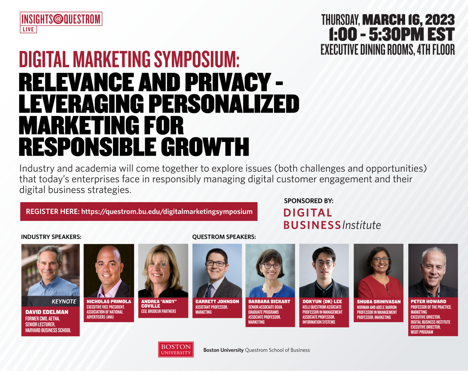 Insights@Questrom Live: Digital Marketing Symposium: Relevance and and ...