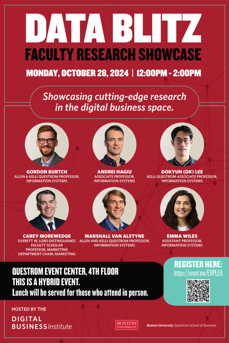 Data Blitz – Faculty Research Showcase | Insights@Questrom