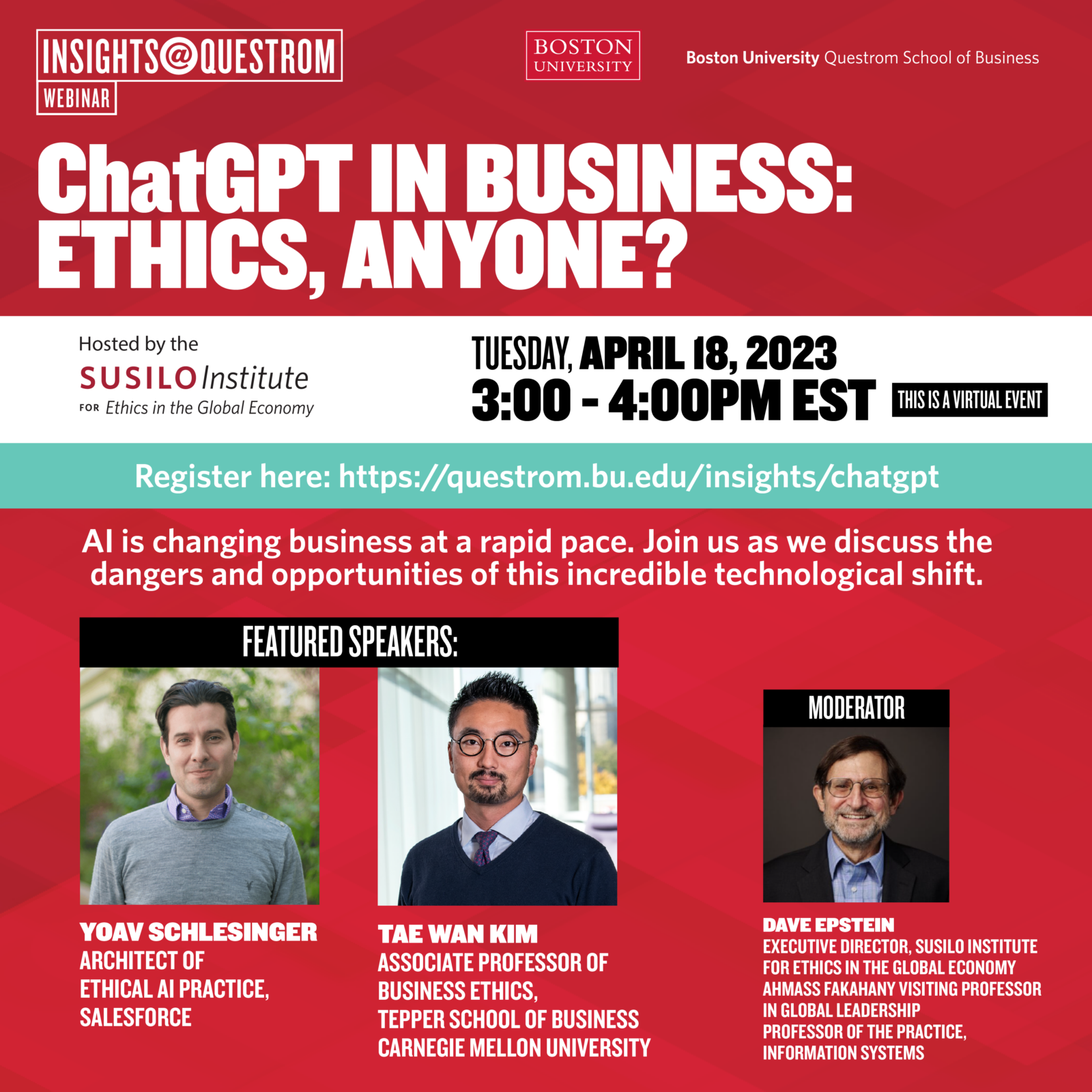 Insights@Questrom Live: ChatGPT in Business: Ethics Anyone? | Insights ...