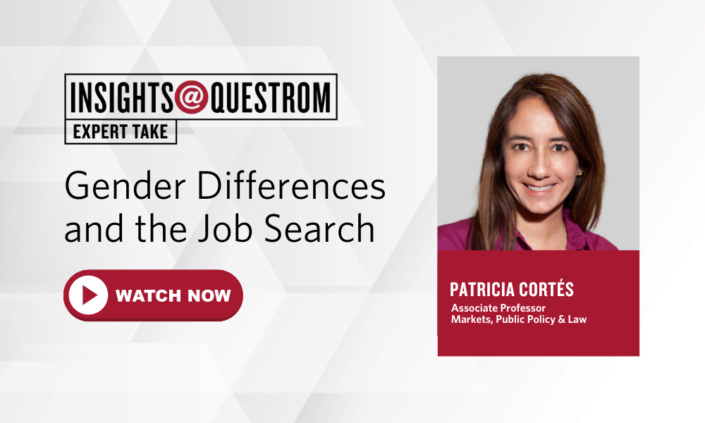 Gender Differences and the Job Search | Insights@Questrom